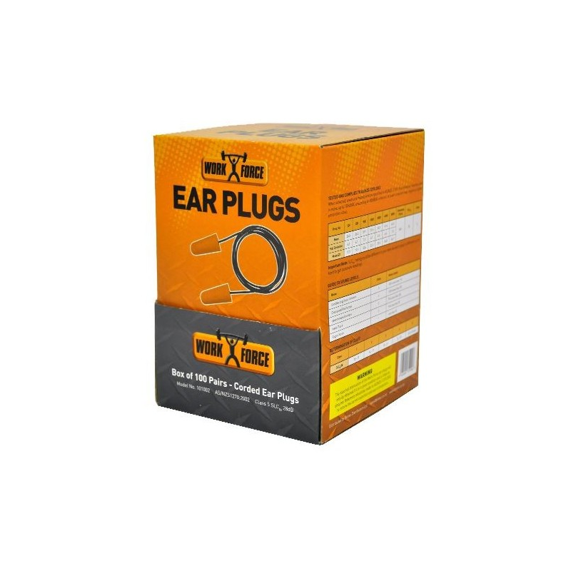 Bullet Shaped Corded Ear Plugs – Soft Polyurethane